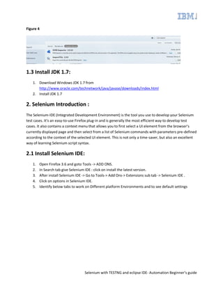 Selenium with testng and eclipse ide | PDF