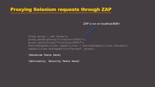 DAST in CI/CD pipelines using Selenium & OWASP ZAP | PDF
