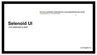 Selenoid i Allure - jak używać tych narzędzi razem | PPT