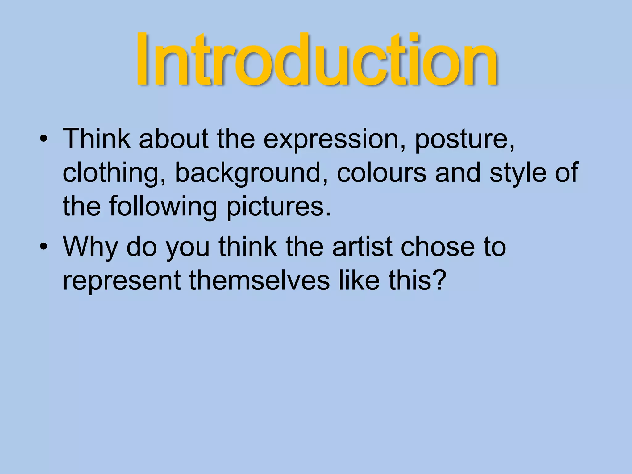 Self portrait | PPTX