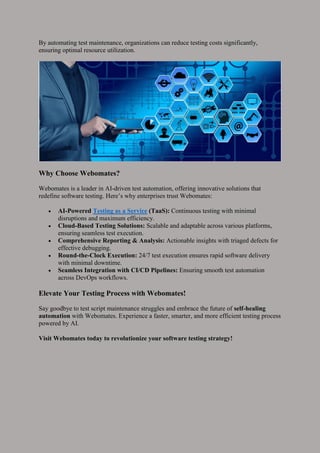 ..Self-Healing Test Automation.......... | PDF