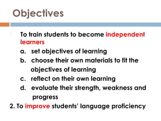 Self access learning oientation | PPT