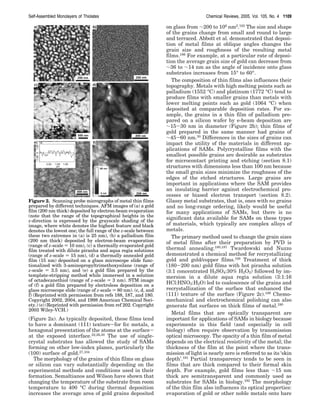 Self assembled monolayers | PDF