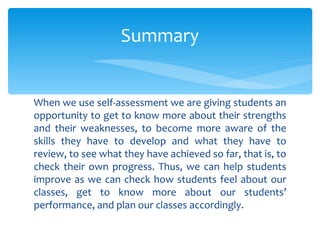 Self-assessment | PPT