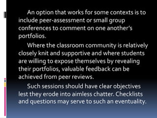 Self assessment (Portfolio) By Miss Muntira Wongsawieng TESOL 7 | PPTX ...