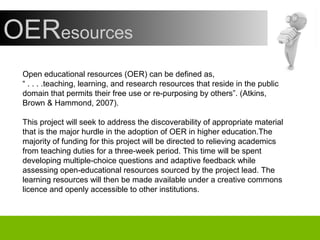 Self assessment modules | PPT