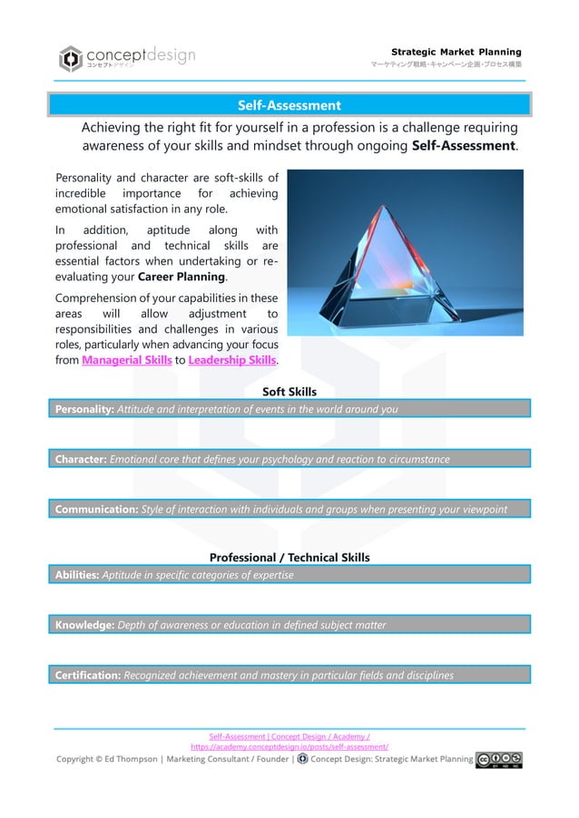 SELF-ASSESSMENT (WORKSHEET) | PDF