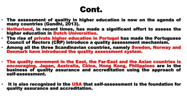 Self-Assessment: Concept and Process | PPTX | Educational Assessment ...