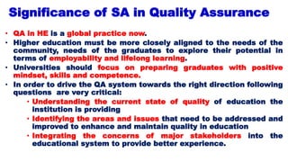 Self-Assessment: Concept and Process | PPTX