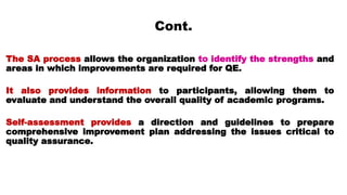 Self-Assessment: Concept and Process | PPTX