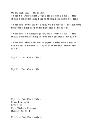 Self-Assessment Letter GuidelinesThe following are the guideline.docx