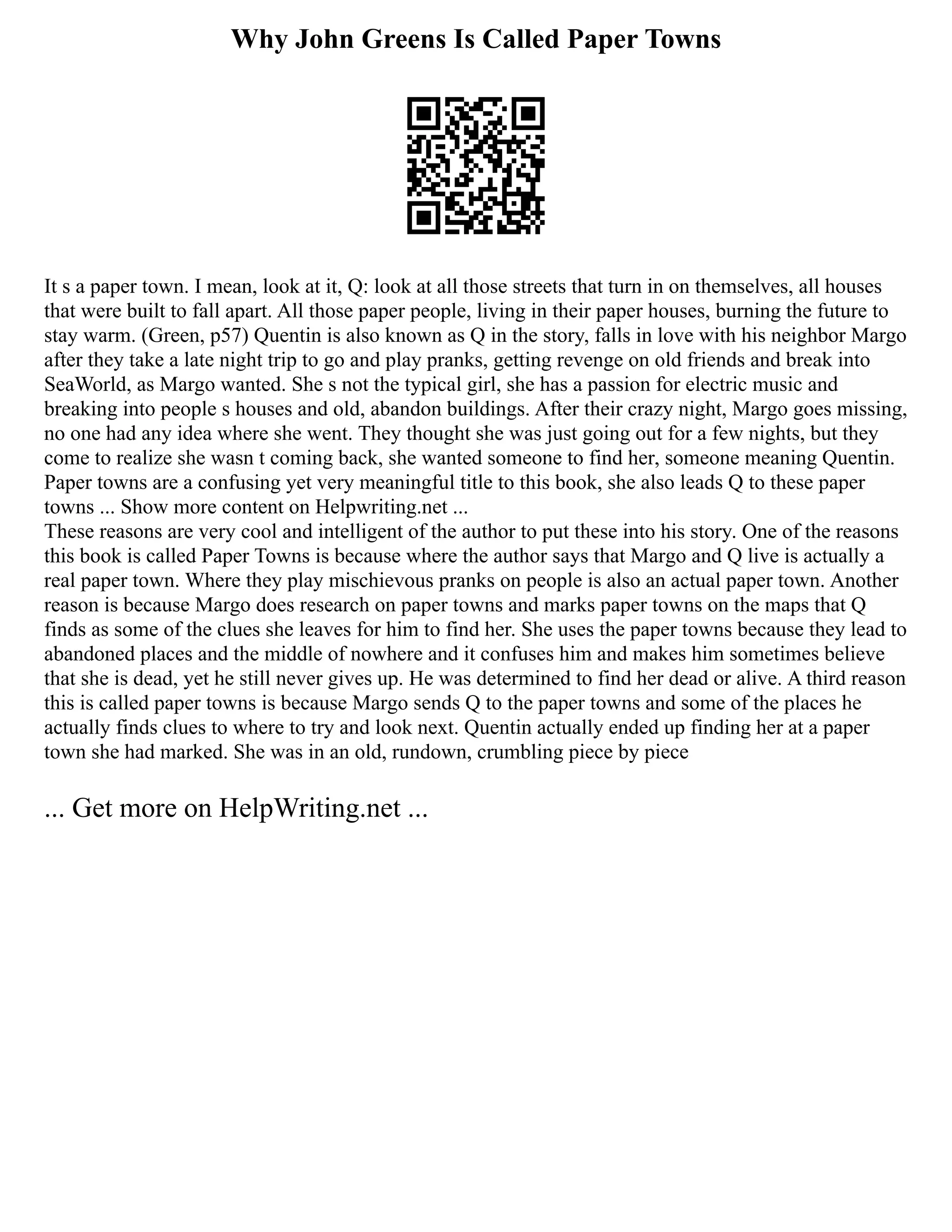 Self-Assessment Paper Example - Free Essay | PDF