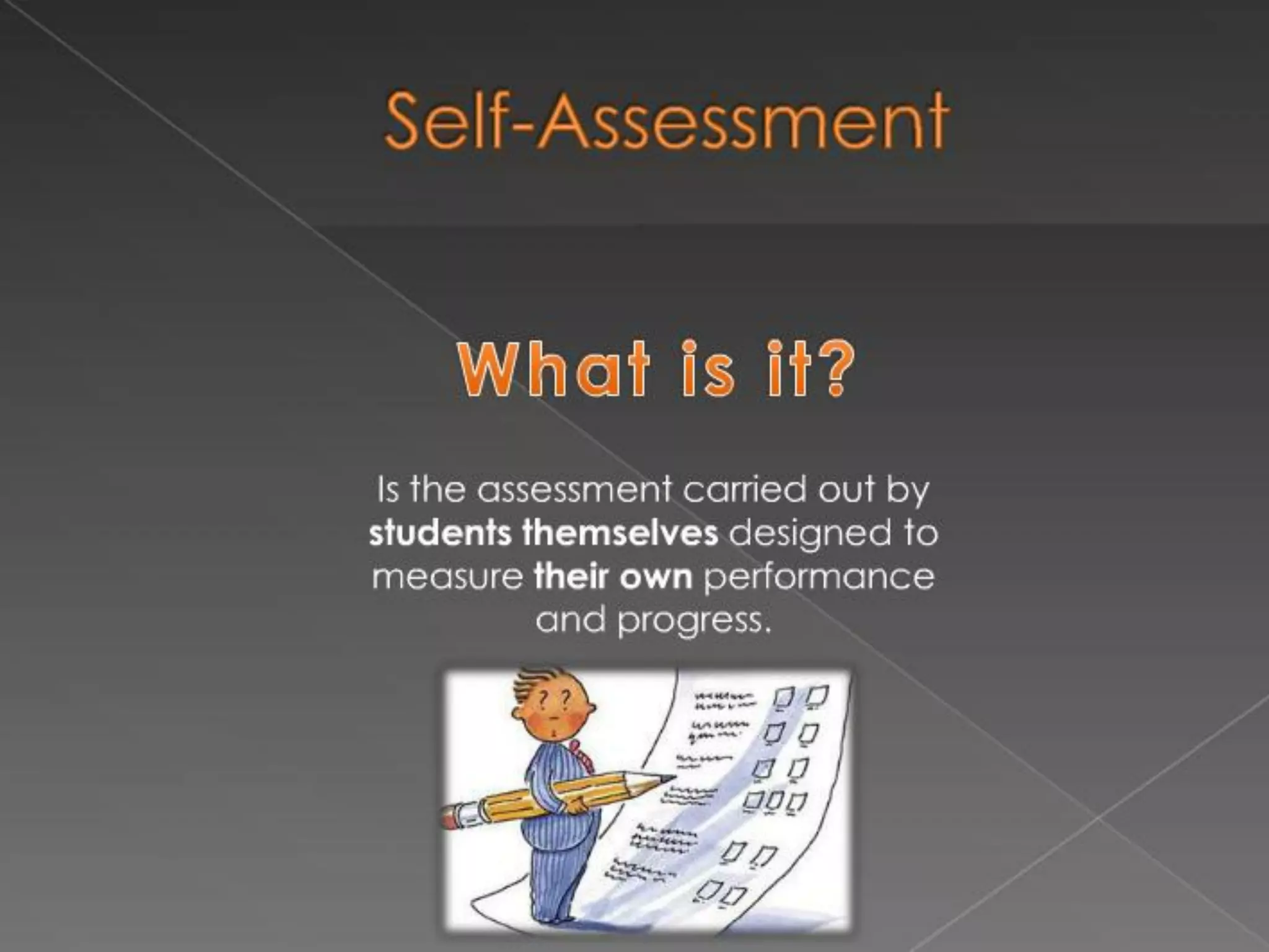 Self Assessment ppt | PDF