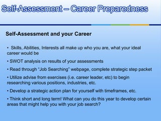 Self Assesment and Career Planning | PDF