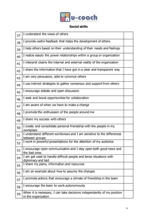 Emotional Intelligence Questionnaire
