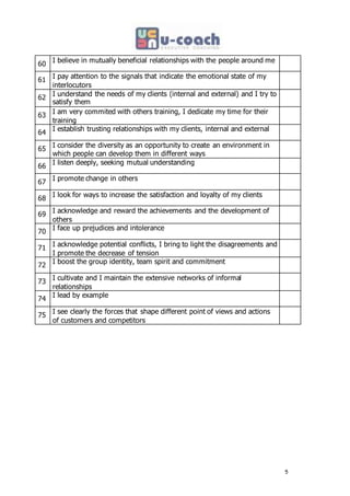Emotional Intelligence Questionnaire