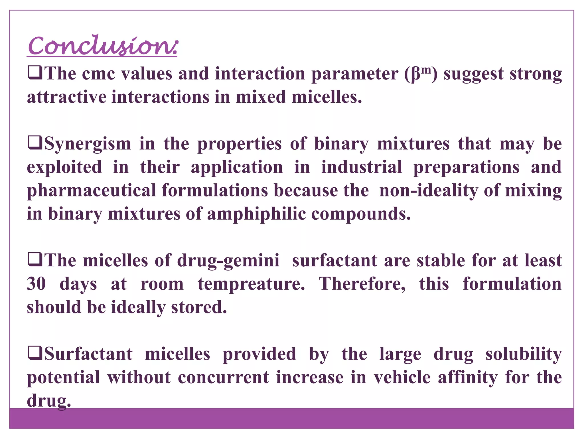 Self Association And Interaction Of Zwitterionic Surfactants With The Ppt