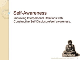 Self awareness | PPTX