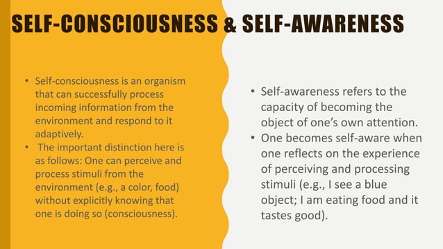 Self awareness | PPTX | Mental Health | Diseases and Conditions