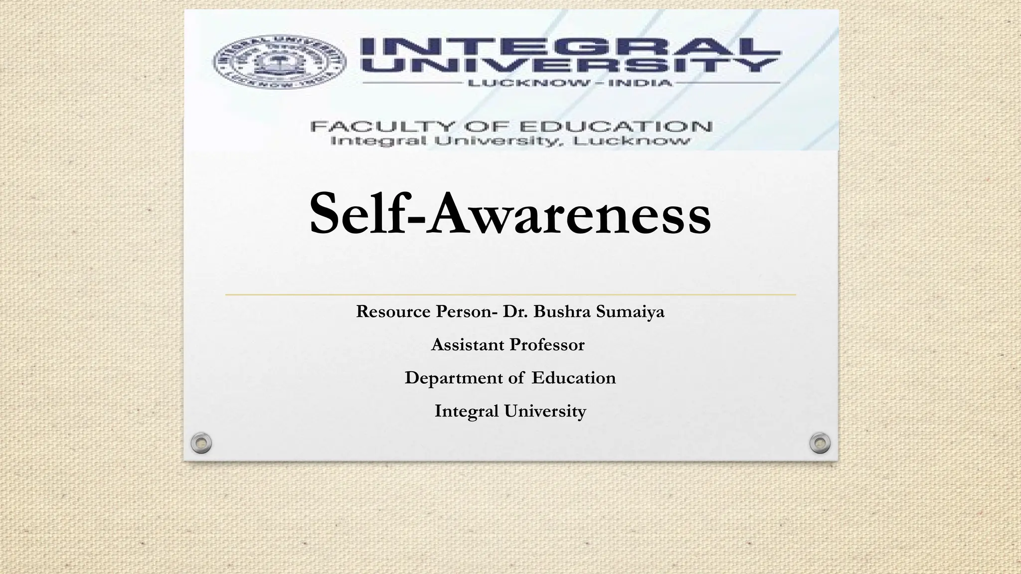 Self-Awareness: Components, Benefits and Strategies | PPTX