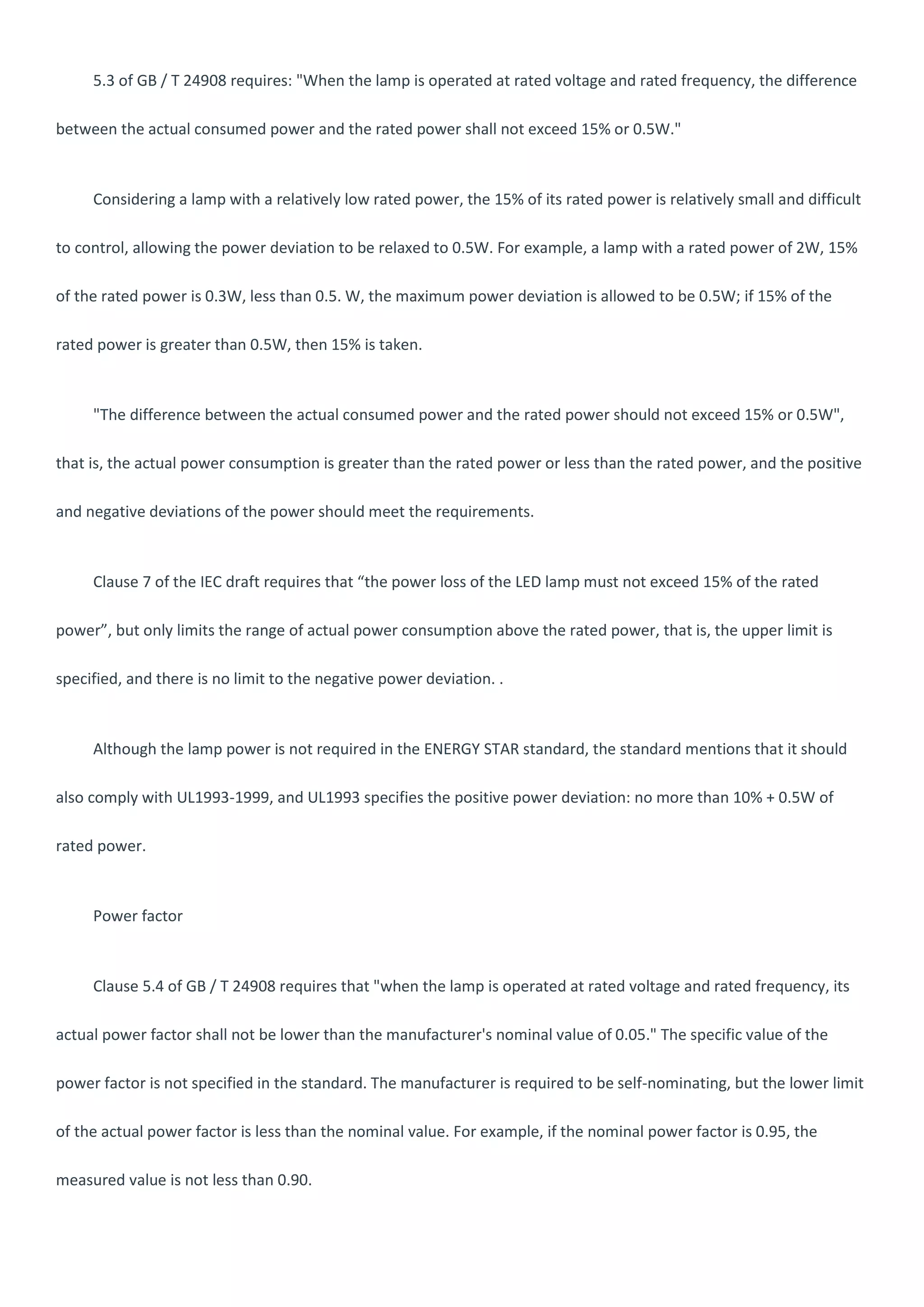 Self ballasted led lamp (driver) performance and domestic and ...