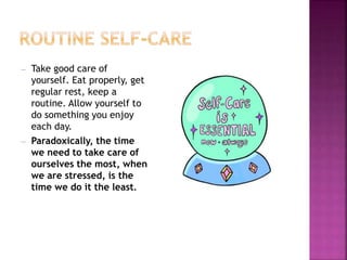 Self-Care and stress management module from | PPTX