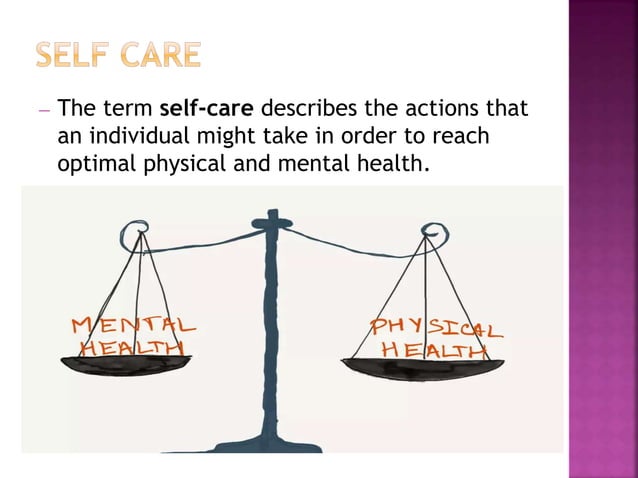 Self-Care and stress management module from | PPTX