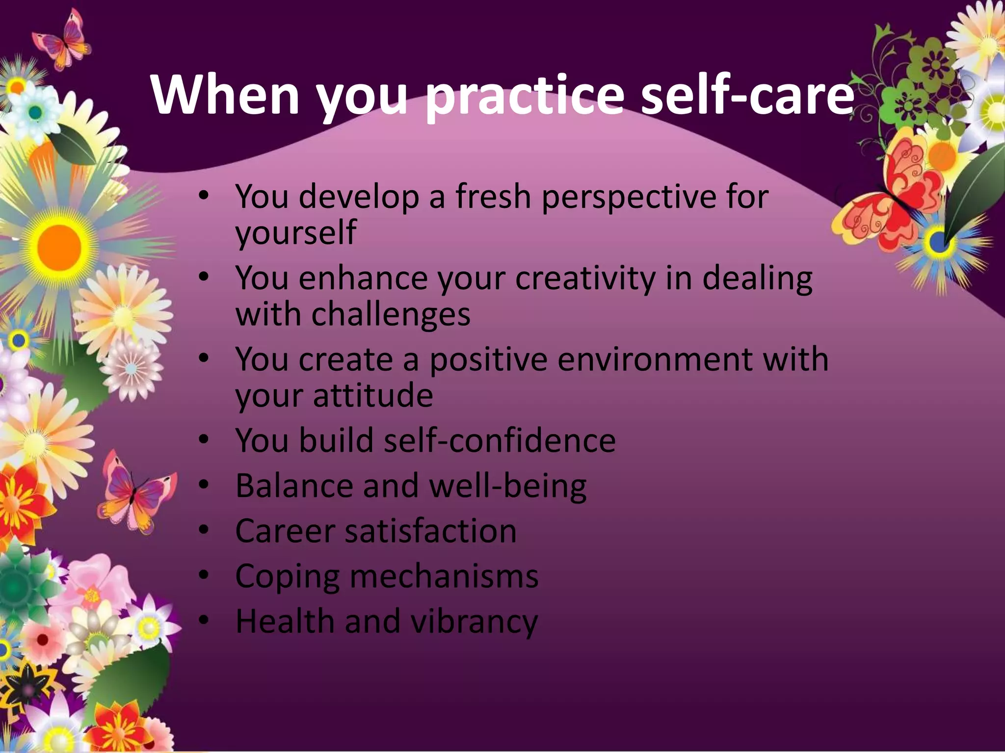 Self Care Presentation | PPTX