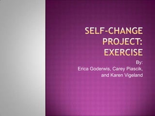 Self-Change Project | PPTX
