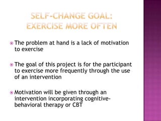 Self-Change Project | PPTX