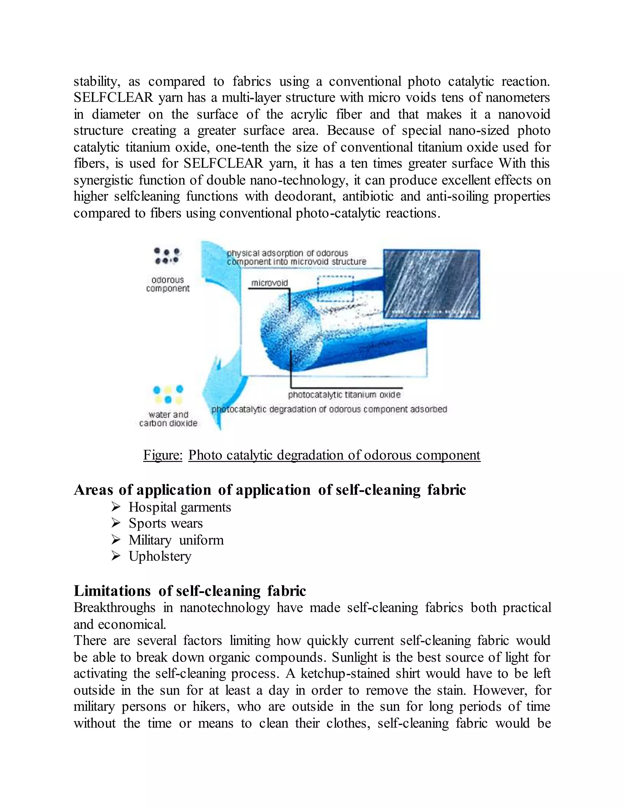 Self cleaning fabric (nano-technology) | DOCX