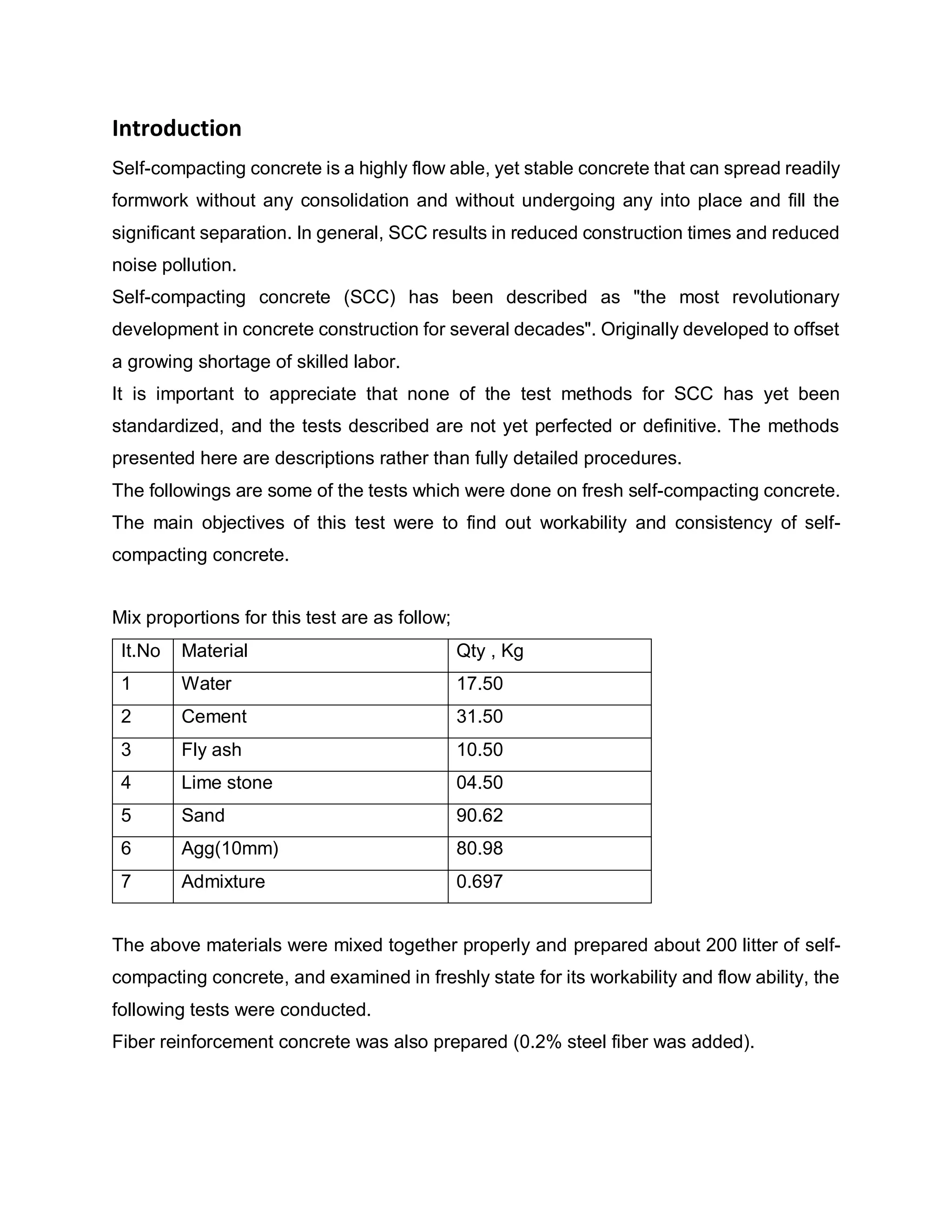 Self compacting concrete Mix | PDF