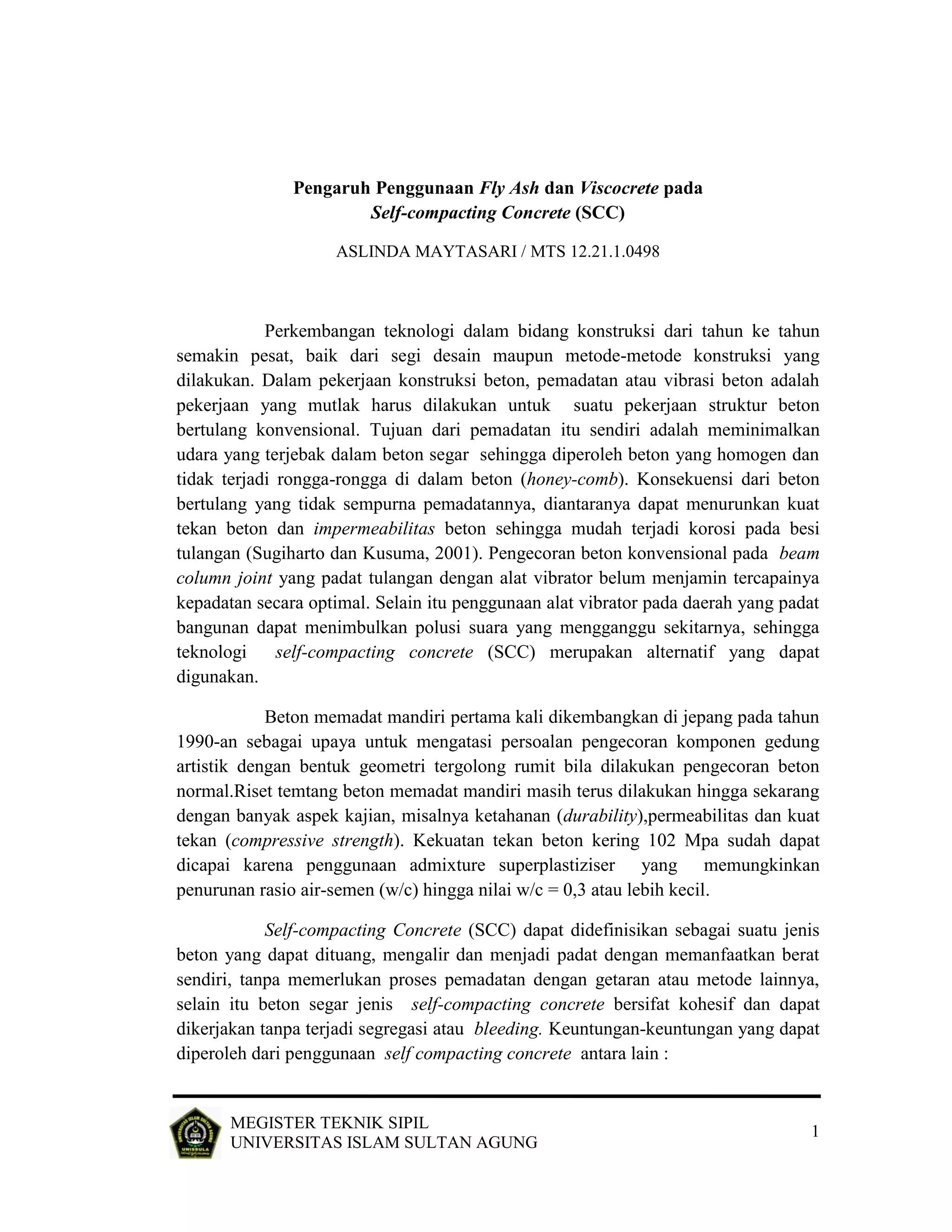 Self compacting concrete | PDF