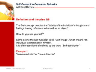 9/19/2011 Self-Concept in Consumer Behavior | PPTX
