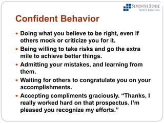 Self Confidence | PPTX