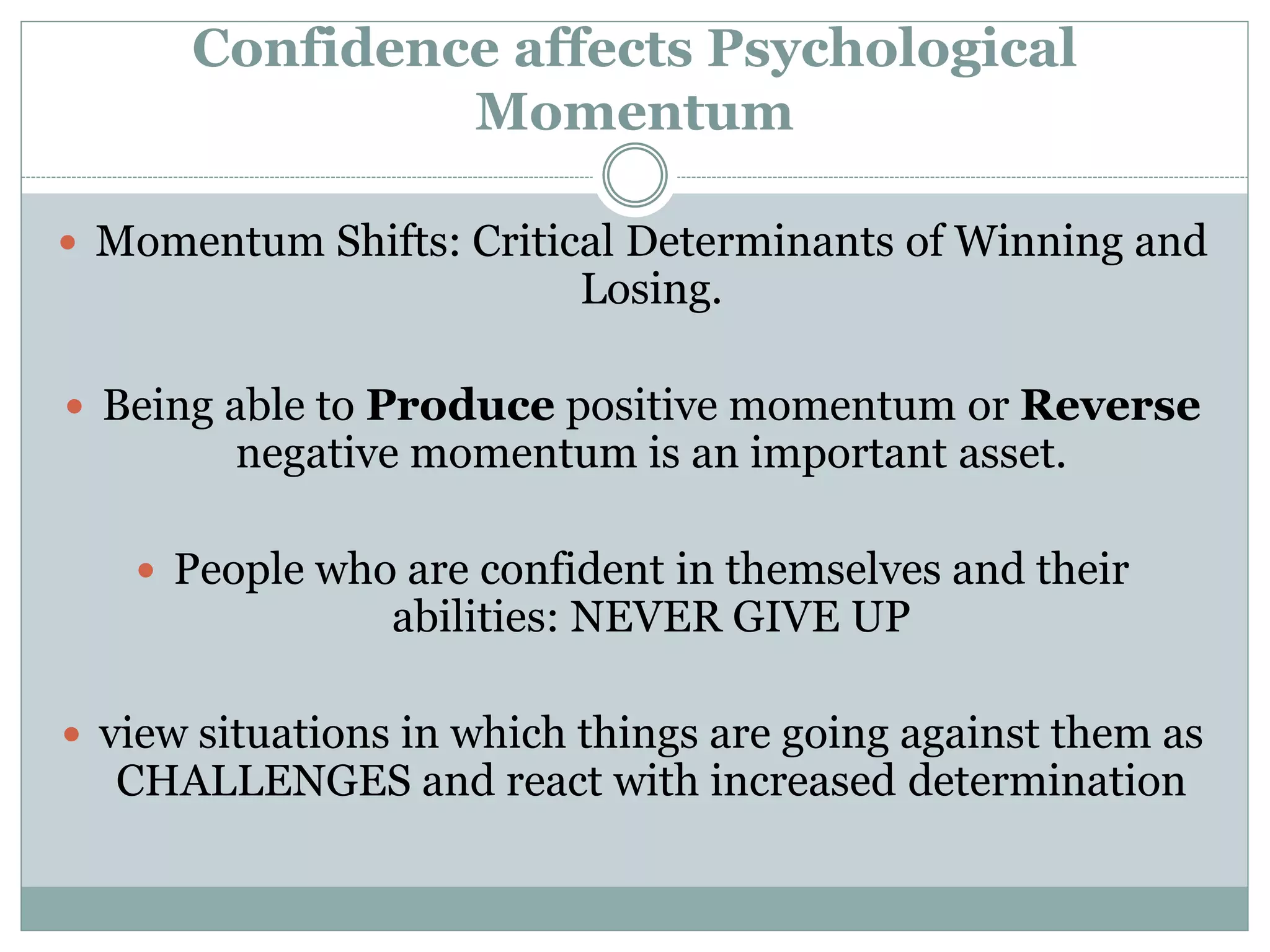 Self confidence | PPTX