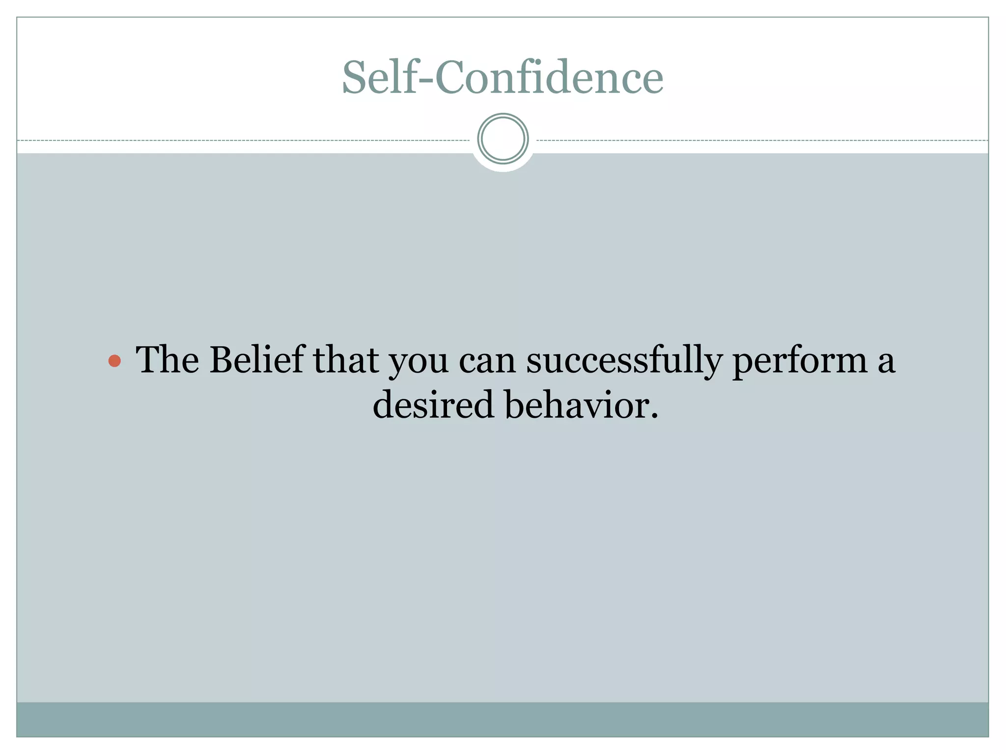 Self confidence | PPTX
