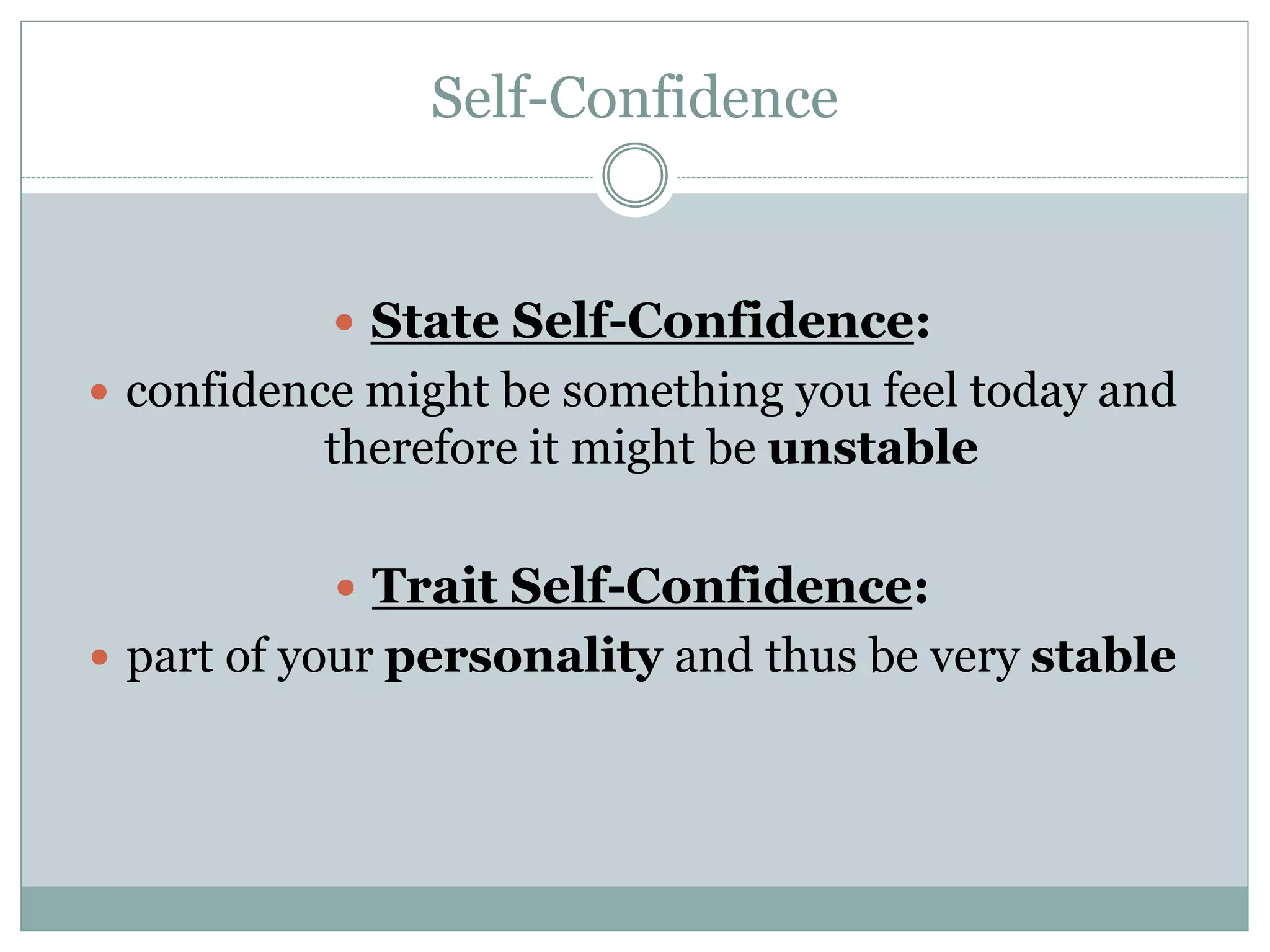 Self confidence | PPTX