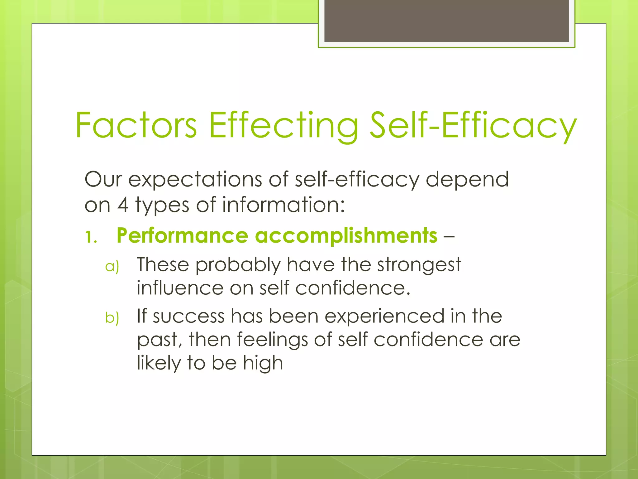 Self confidence and self-efficacy 2013 | PPTX | Soccer | Sports