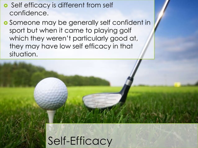 Self confidence and self-efficacy 2013 | PPTX | Soccer | Sports