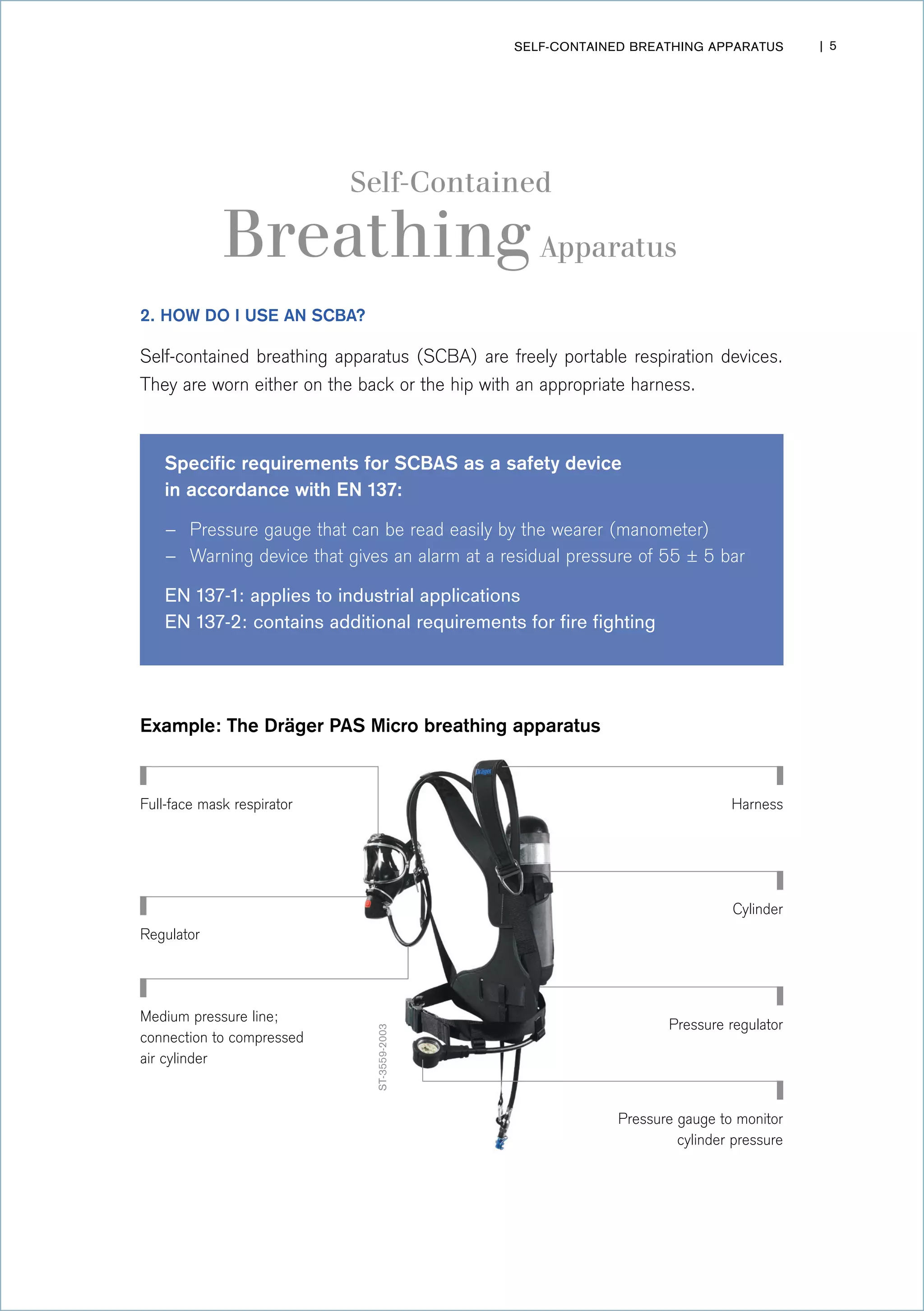 Handbook: Self-Contained Respiratory Protection | PDF