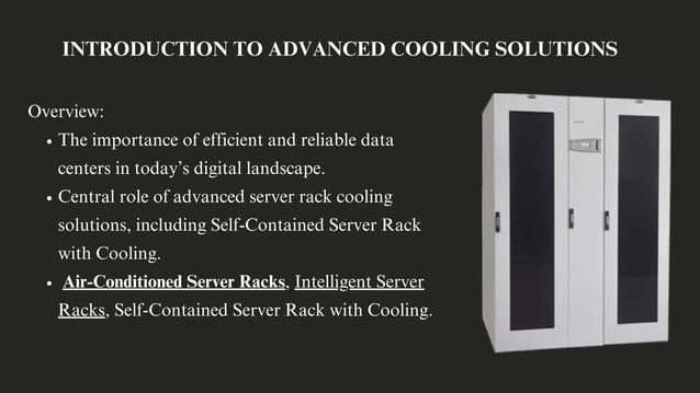 Self-Contained Server Racks with Cooling A Game Changer for Data ...