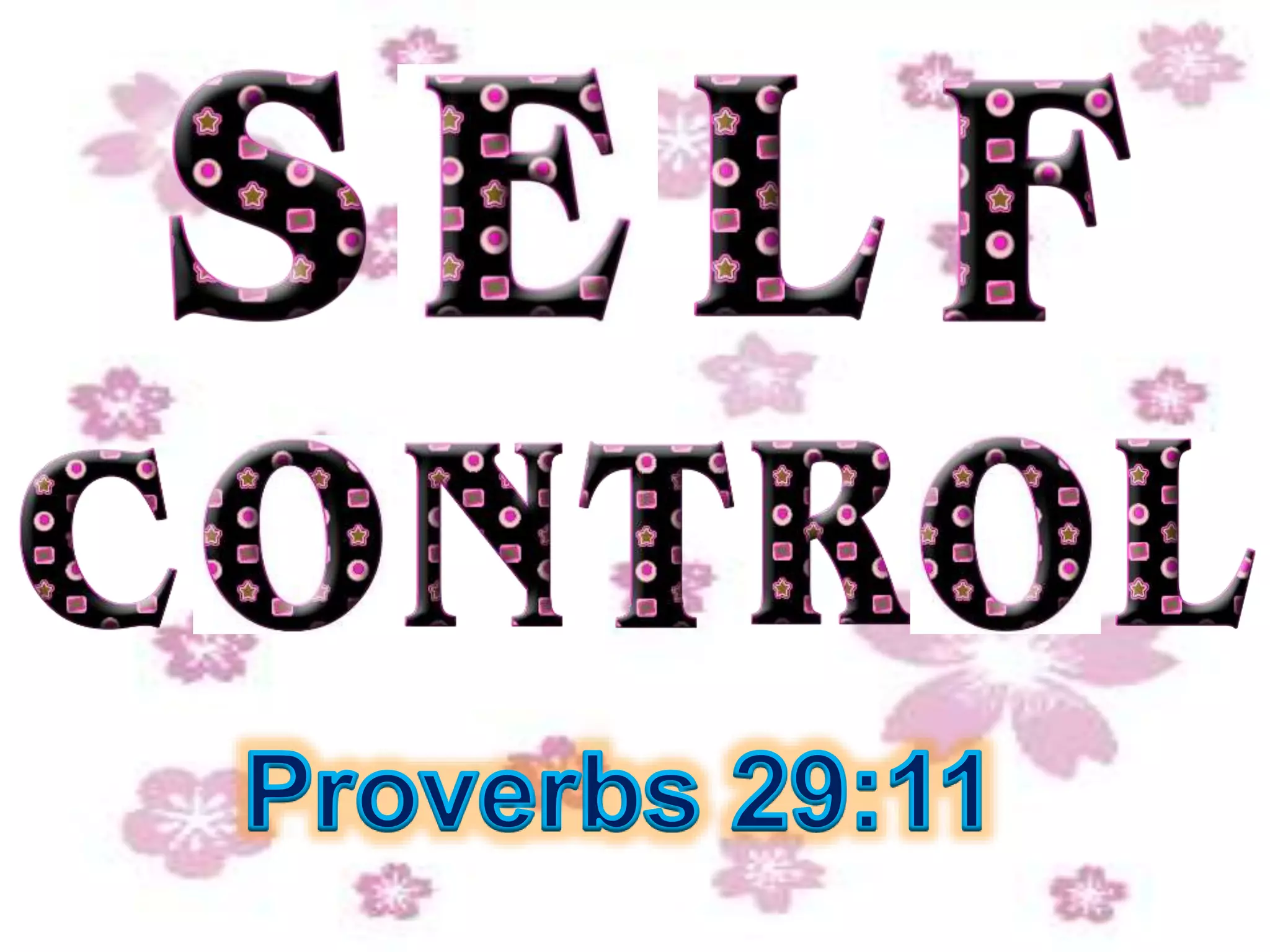 Self control | PPT
