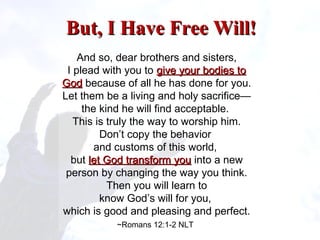 Self-Control vs Holy Spirit-Control | PPT