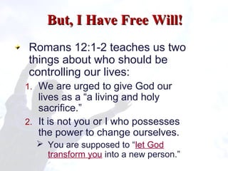 Self-Control vs Holy Spirit-Control | PPT