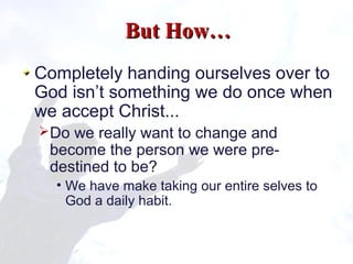Self-Control vs Holy Spirit-Control | PPT