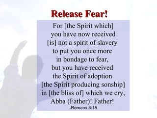 Self-Control vs Holy Spirit-Control | PPT