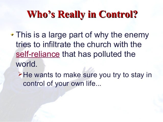Self-Control vs Holy Spirit-Control
