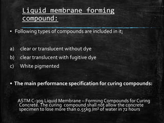 Self curing-concrete- | PPTX
