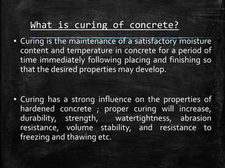 Self curing-concrete- | PPTX